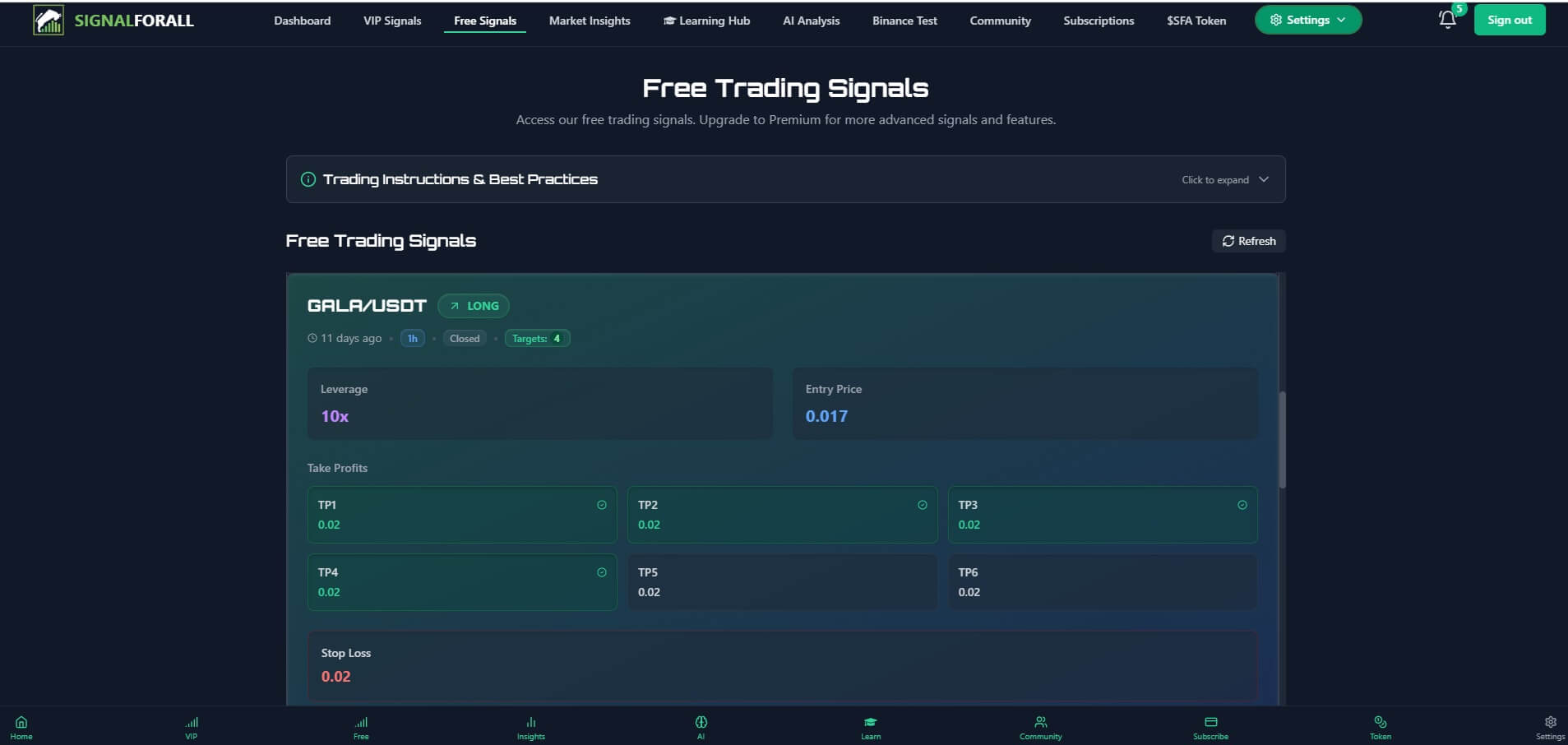 Best Crypto Signals - AI-Powered Trading Signals | SignalForAll